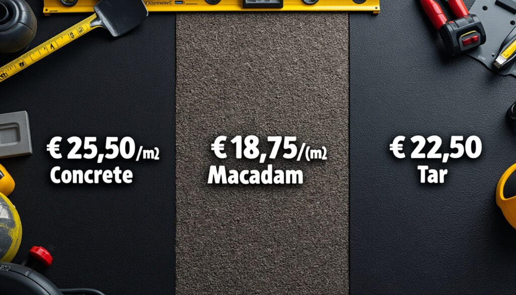 Bitume au m² : quel revêtement choisir ? Enrobé, macadam ou goudron
